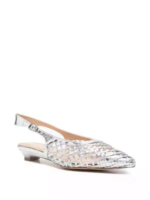 KEYS Caged Slingback Sandals - Silver
