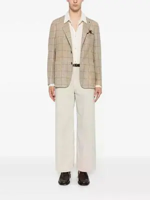 Tagliatore Check-pattern Notched-lapel Jacket