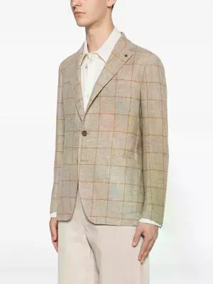Tagliatore Check-pattern Notched-lapel Jacket