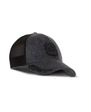 Balmain Ecusson Embroidered Denim Cap