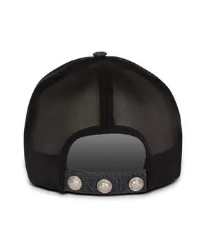 Balmain Ecusson Embroidered Denim Cap