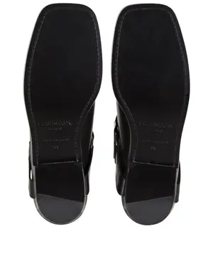 Balmain Calfskin Leather Biker Ankle Boots