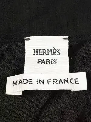 Hermès Silk Tie-neck Blouse
