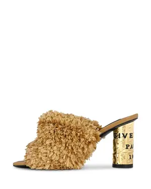 Givenchy Raffia High Heel Mules