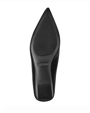MARC FISHER LTD. Malley Pointed Toe Wedge Mules - Black