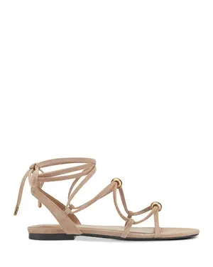 MARC FISHER LTD. Strappy Flat Sandals With Tie Fastening