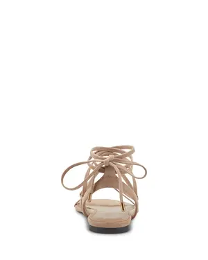 MARC FISHER LTD. Strappy Flat Sandals With Tie Fastening