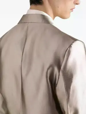 Dolce & Gabbana Sicilia Light Single-breasted Silk Shantung Jacket