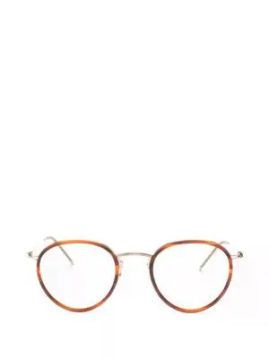 Oliver Spencer Round Frame Glasses - Brown