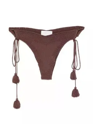 ELOU Alba Crochet Bikini Bottoms - Brown