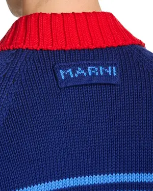 Marni Zip Front Cardigan Sweater
