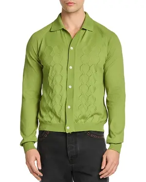 Marni Knitted Polo Cardigan
