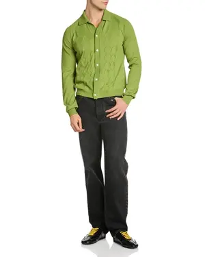 Marni Knitted Polo Cardigan