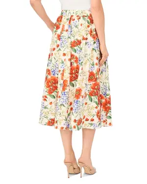 Ted Baker London Mari Gathered Floral Midi Skirt