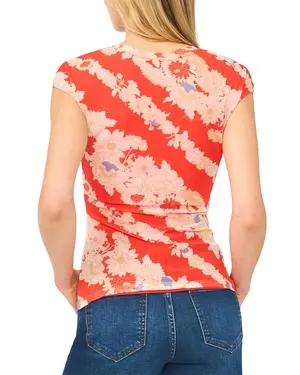 Ted Baker London Jodie Floral Drop Shoulder Fitted Tee