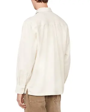 Officine Générale Twill Half Button Shirt