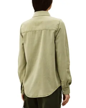 Ba&sh Jada Button Front Shirt - Khaki