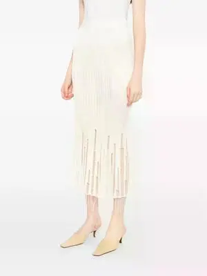 UMA WANG Frayed Midi Skirt