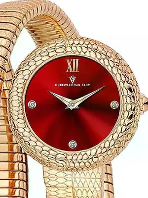CHRISTIAN VAN SANT Naga Serpent-link Watch - Red
