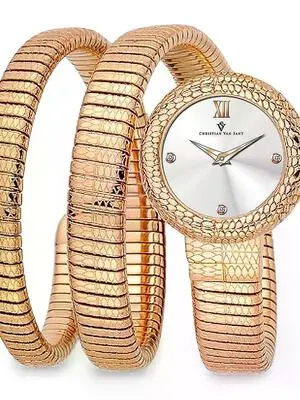 CHRISTIAN VAN SANT Naga 28mm Watch With Snake-effect Bezel