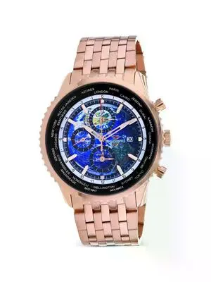 SEAPRO Meridian World Timer Gmt 47mm Watch - Blue