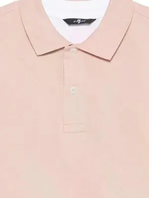 7 For All Mankind Layered-effect Polo Shirt