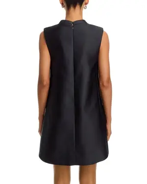 Rabanne Satin Bow Mini Dress
