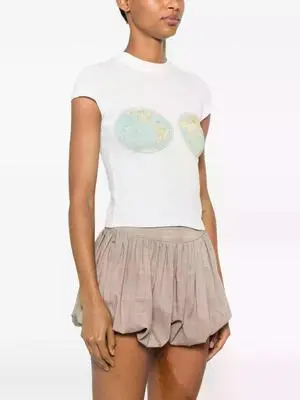 A.W.A.K.E. Mode Hemispheres Map-print T-shirt