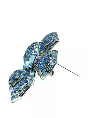 Givenchy Crystal Flower Brooch