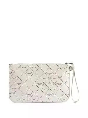Zadig&Voltaire Logo-print Zip Clutch Bag