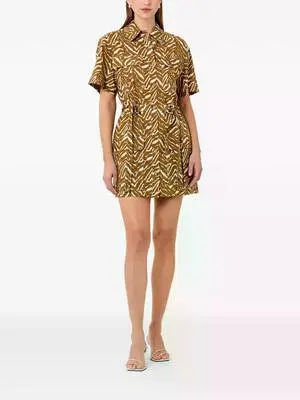 NICHOLAS Zebra Print Mini Dress