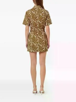 NICHOLAS Zebra Print Mini Dress