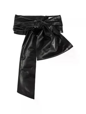 Chloé Ruched Leather Belt