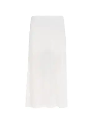 AKYN Sheer Fine-knit Midi Skirt