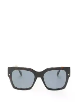 PHILOSOPHEYES Tortoiseshell-effect Square-frame Glasses - Brown