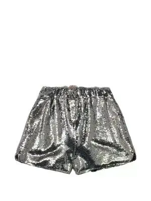 Simone Rocha Sequin Embellished Shorts - Silver