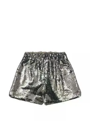 Simone Rocha Sequin Embellished Shorts - Silver