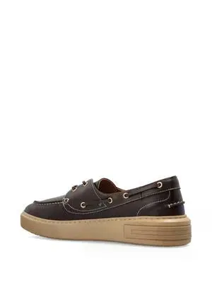 Bally Lift Leather Contrast-stitched Sneakers