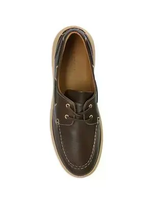 Bally Lift Leather Contrast-stitched Sneakers