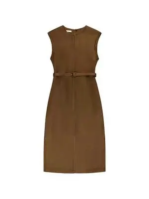 GLANSHIRT Belted Midi Dress