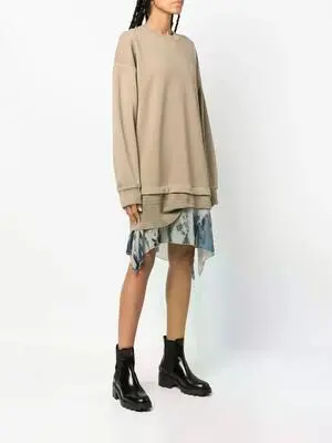 DIESEL® Rolly" Chiffon-trim Sweater Dress