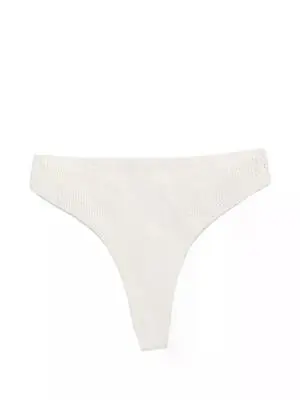 ELOU Ora Crochet-knit Bikini Bottoms - Neutrals