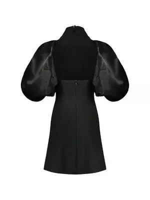 ELLERY Balloon Sleeve High Neck Mini Dress