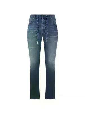 DIESEL® Straight Leg Faded Effect Jeans