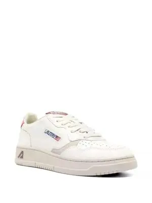 AUTRY Medalist Panelled Leather Sneakers - Neutrals