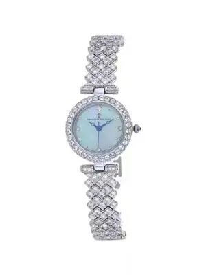 CHRISTIAN VAN SANT Romana Crystal Watch With Dial - Blue