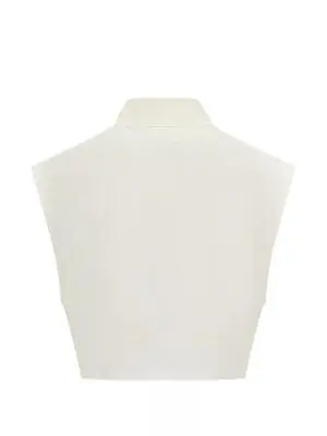 Palm Angels Logo Embroidered Boxy Top