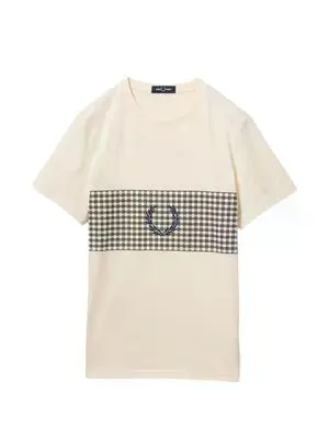 Fred Perry Check Laurel T-shirt