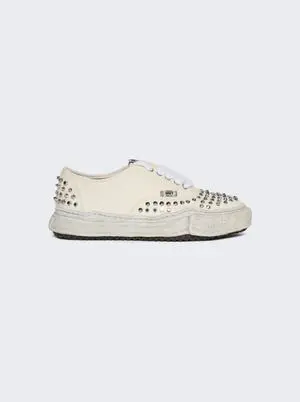 Mihara Yasuhiro Baker Og Sole Studded Canvas Low-top Sneakers - White
