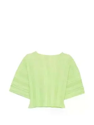 Issey Miyake Pleated Cropped Top